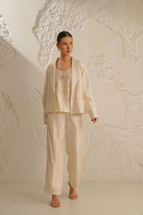 Buy Embroidered Structured Blazer | Party Formals | Mugasa – MUGASA